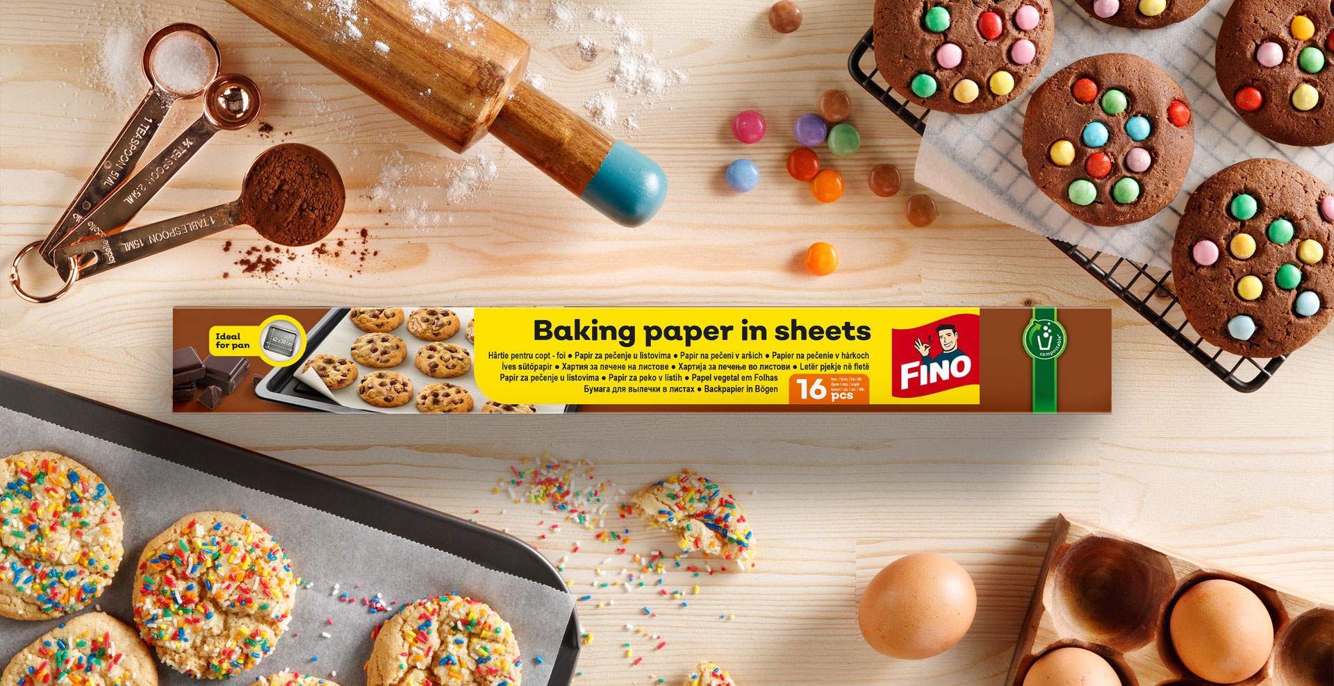 Baking Paper in Sheets 16pcs